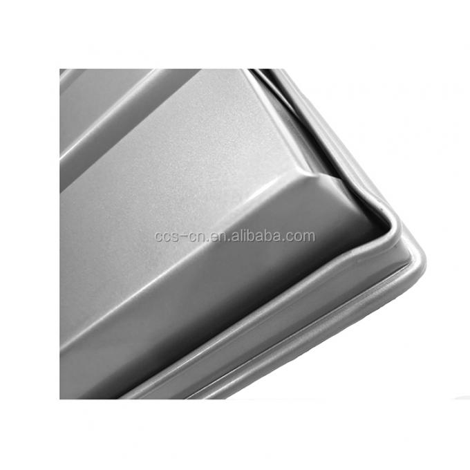 5 slotted Alumminum steel baking loaf pan baking tray toast box bread ...