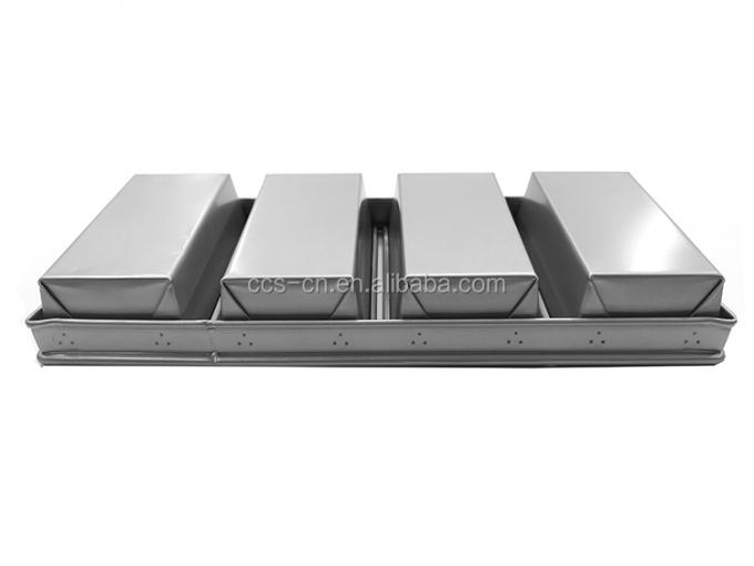 5 slotted Alumminum steel baking loaf pan baking tray toast box bread ...