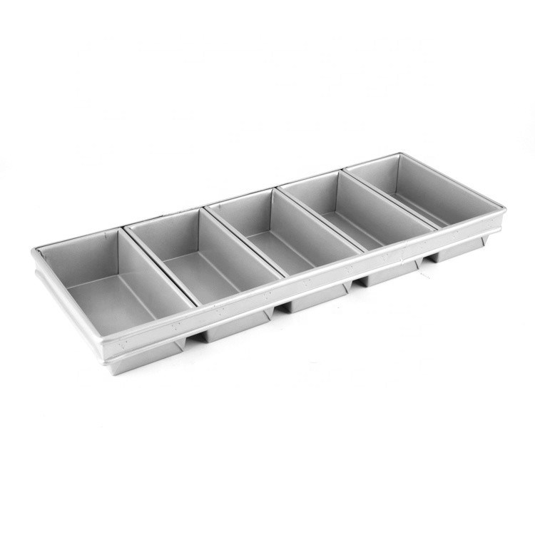 5 slotted Alumminum steel baking loaf pan baking tray toast box bread ...
