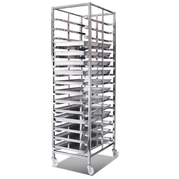 RK Bakeware China-Z Frame Nesting Stainless Steel Baking Trolley Double ...