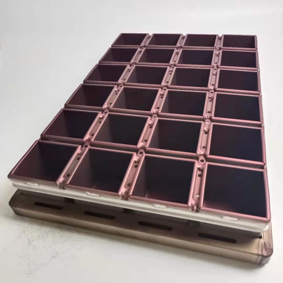 Non Stick 24 Case Aluminum Multi Loaf Bread Pan Mould